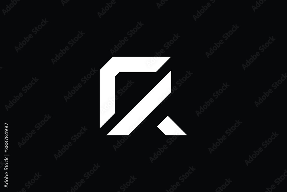 RK logo letter design on luxury background. KR logo monogram initials ...