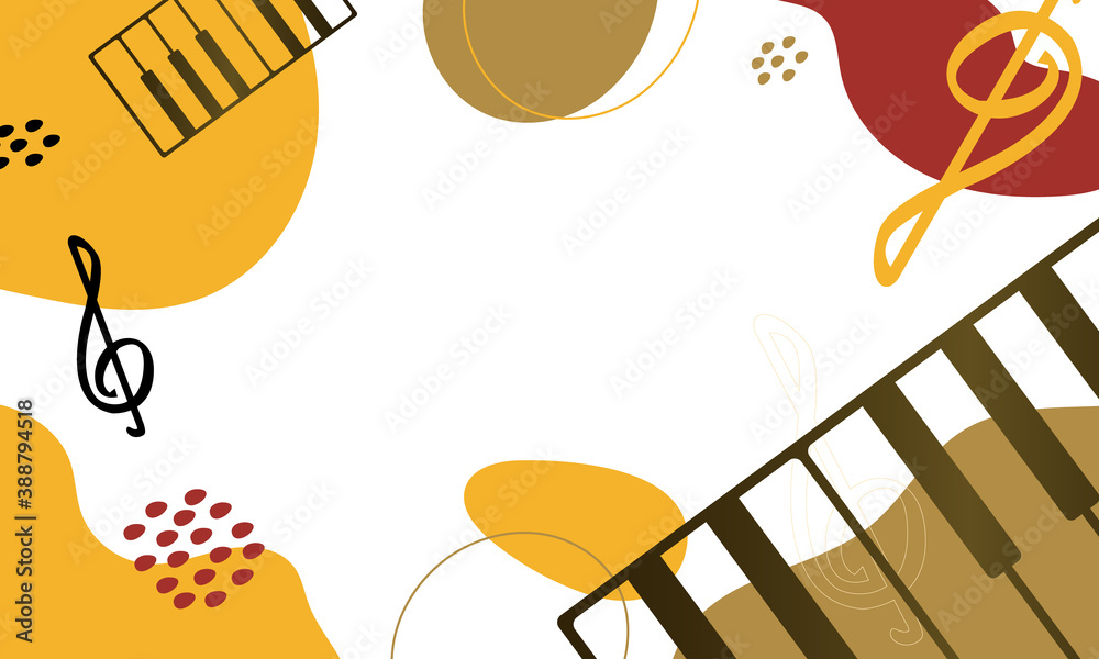 Music background for design, Vector and illustration,Template Design ...