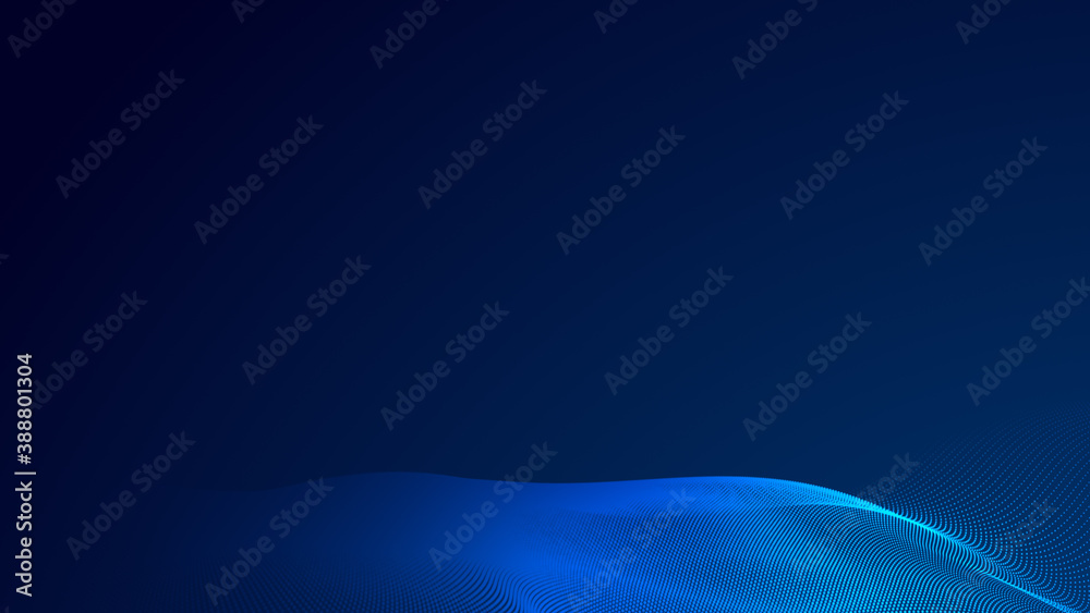 Dot blue wave light screen gradient texture background. Abstract ...