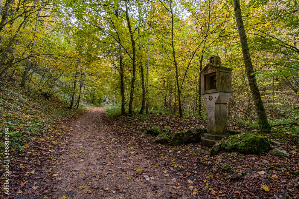 Holy Way of the Cross to the Lourdes Grotto a pilgrimage site to the ...