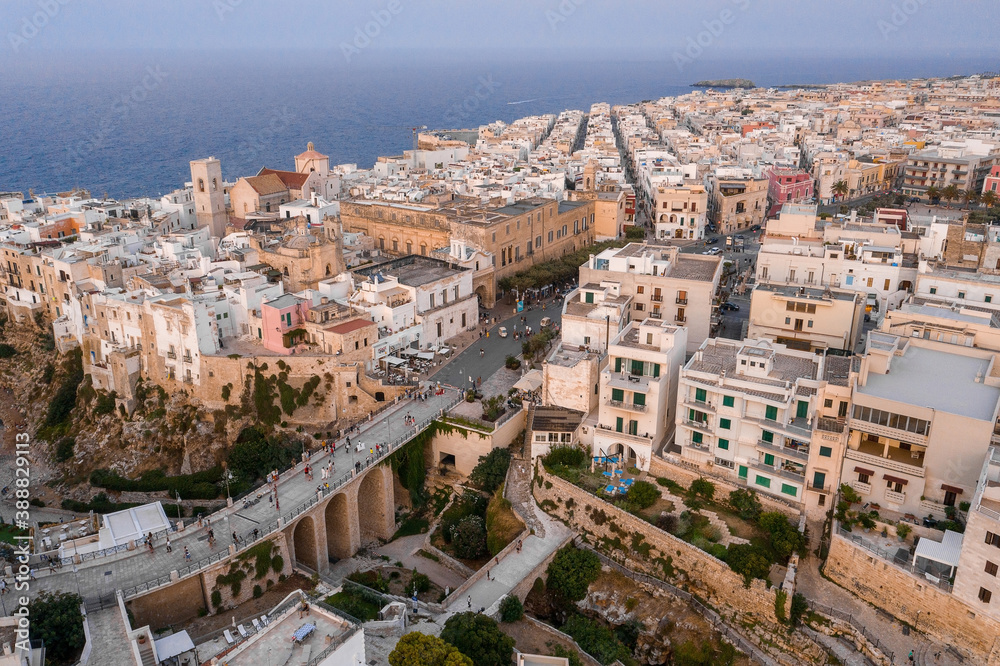 Polignano a Mare, Puglia, Italy: Ponte di Polignano bridge with ...