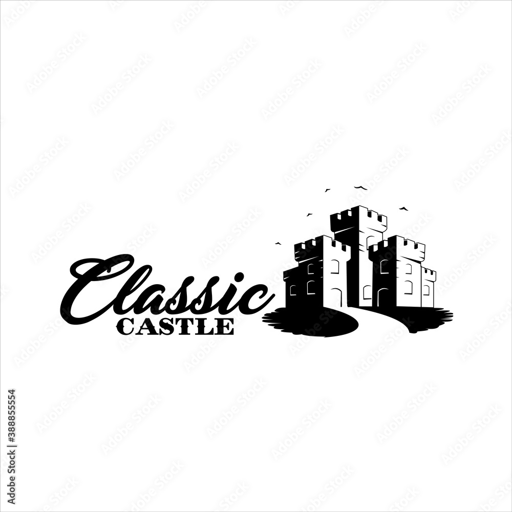Classic castle logo exclusive design inspiration Stock Vector | Adobe Stock