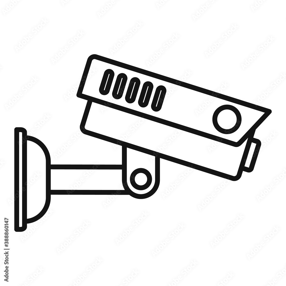 Airport Security Camera Icon Outline Airport Security Camera Vector