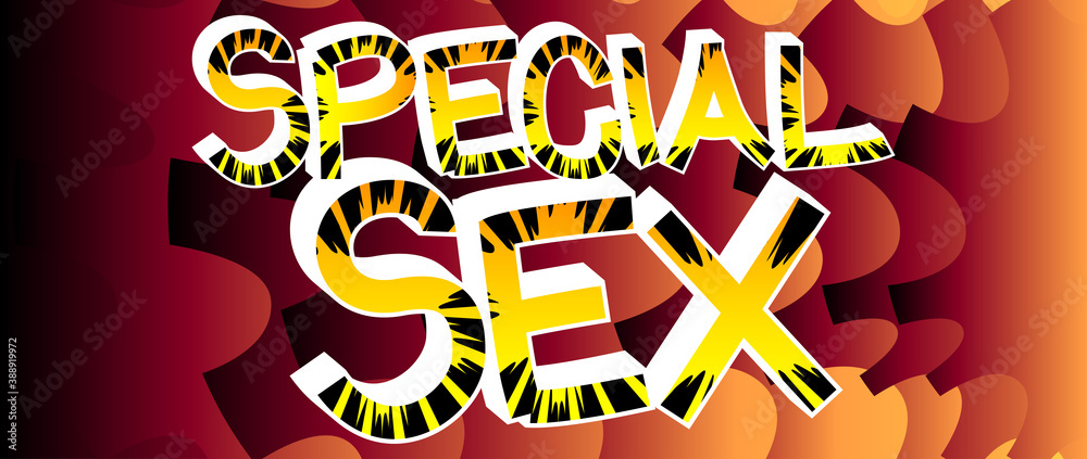 Special Ic Book Style Cartoon Words On Abstract Colorful Comics