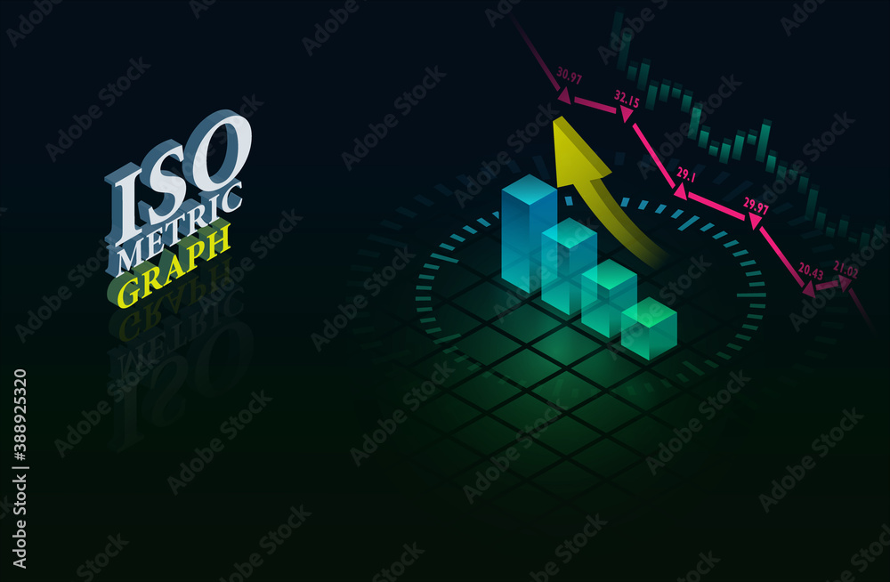 Isometric business and technology 3d charts and diagrams image for ...