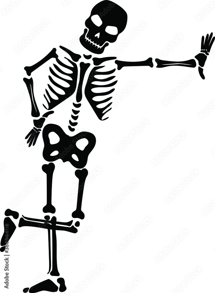 Halloween Skeleton Silhouette