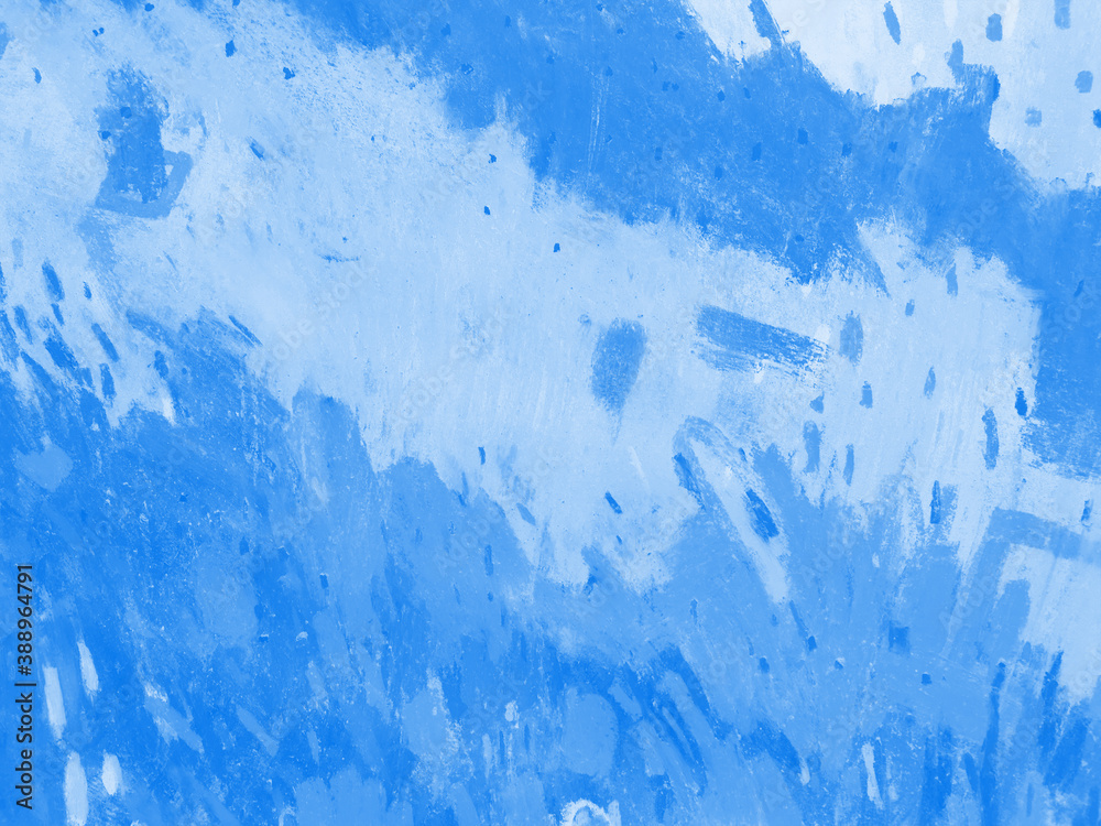 Contemporary art background. Blue abstract painting texture for banner ...
