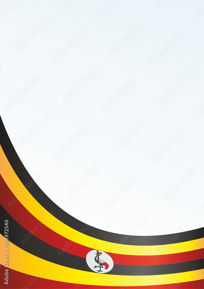 Flag of Uganda, Republic of Uganda, template for the award, an official ...