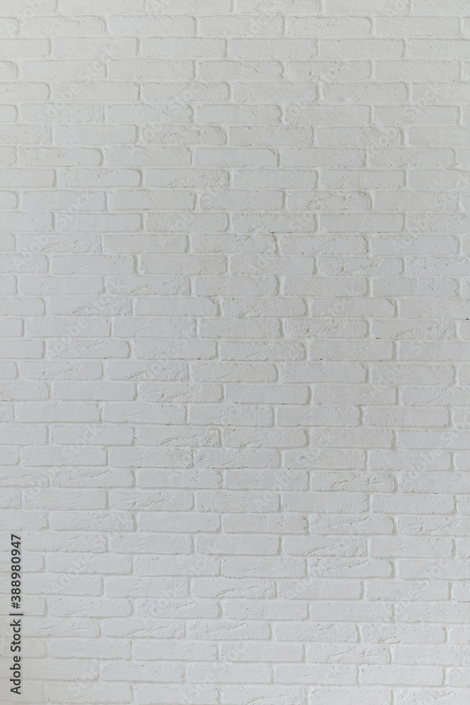 Big vertical white brick wall Stock Photo | Adobe Stock