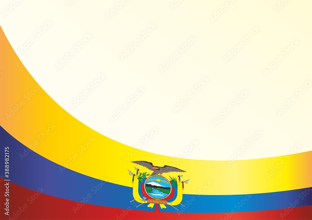 Flag of Ecuador, Republic of Ecuador, template for the award, an ...