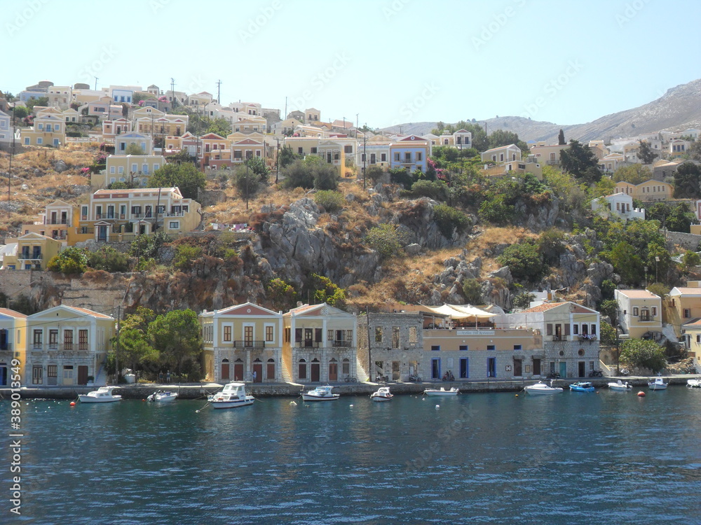 Sailing between the greek islands of Samos, Patmos, Lipsi, Leros ...