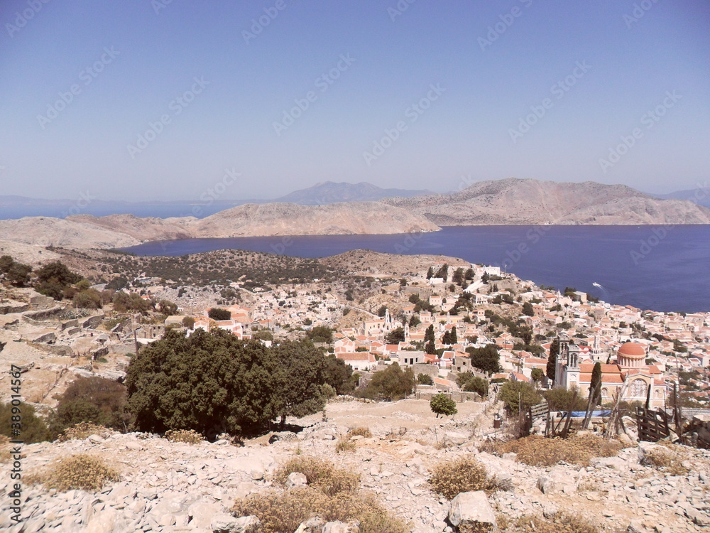 Sailing between the greek islands of Samos, Patmos, Lipsi, Leros ...