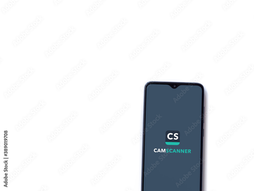 Lod, Israel - July 8, 2020: CamScanner app launch screen with logo on ...