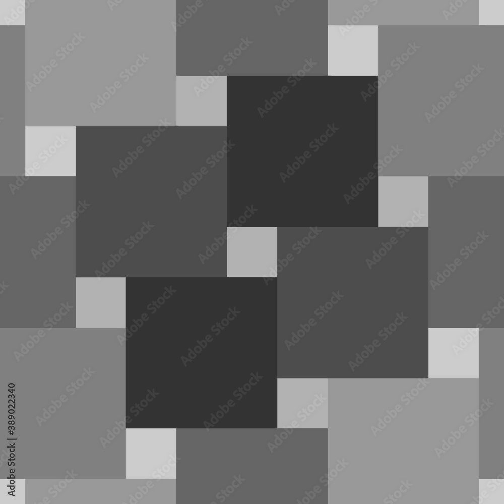 Pythagorean tiling. Squares tessellation vector. Repeated color checks ...