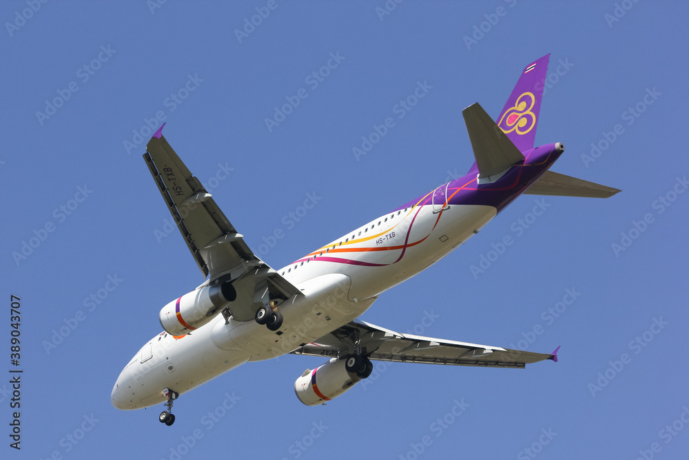 HS-TXB Airbus A320-200 with winglet of Thaismile airway. Stock Photo ...