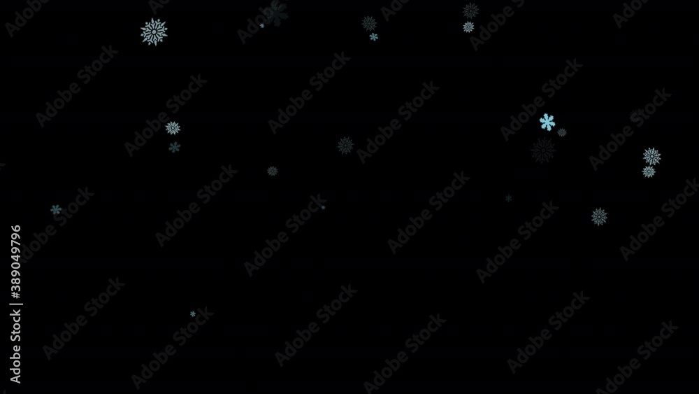 Winter pack 2. Three different falling snow overlays, cartoon like and ...