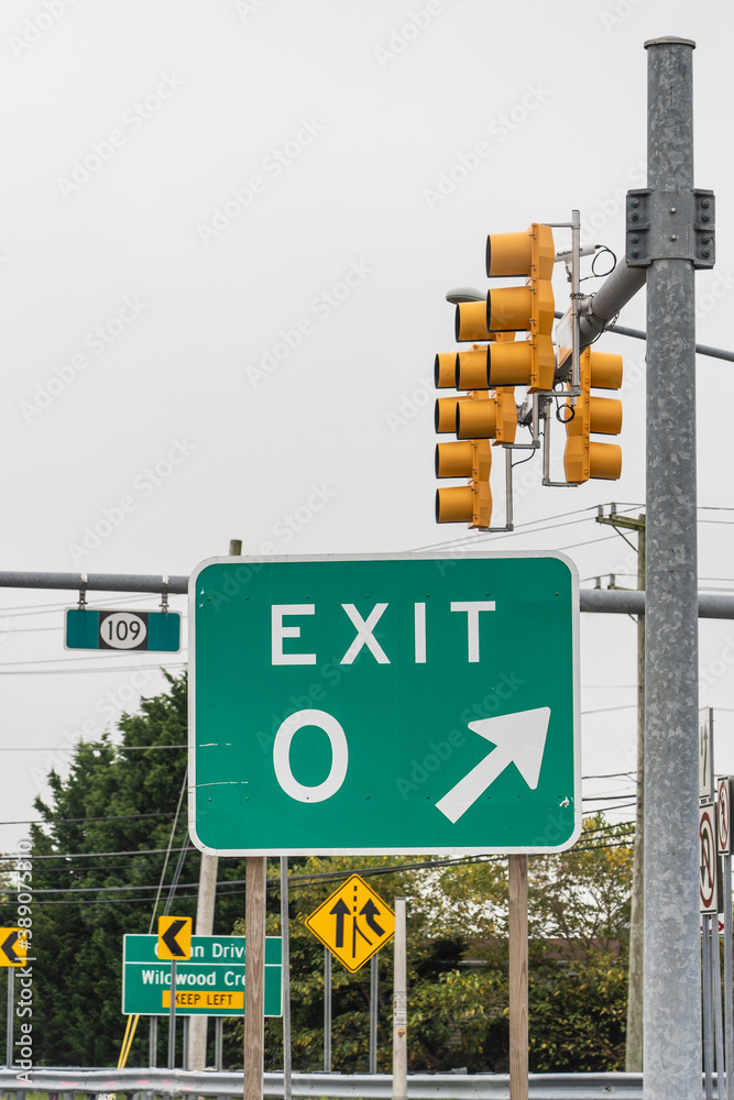 The very end of the Garden State Parkway in New Jersey at Cape May is ...