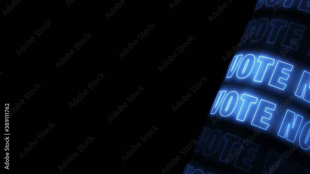 Vote Now 3D digital text Scrolling LED Cylinder Display Board Light ...