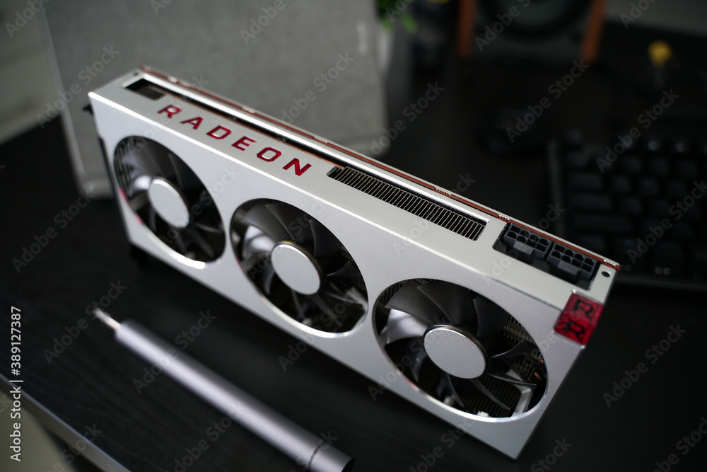 KL, MALAYSIA - August 28TH, 2020 : A Radeon vii by AMD gaming PC ...