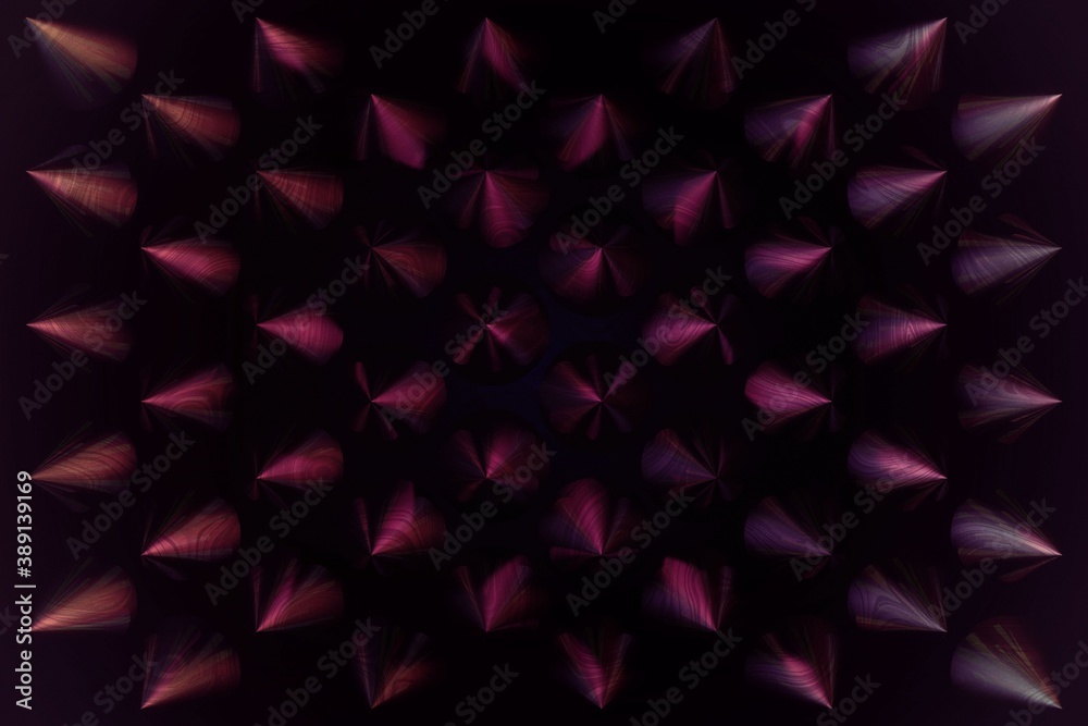 3D sharp corners. Background abstract minimalistic texture with many ...