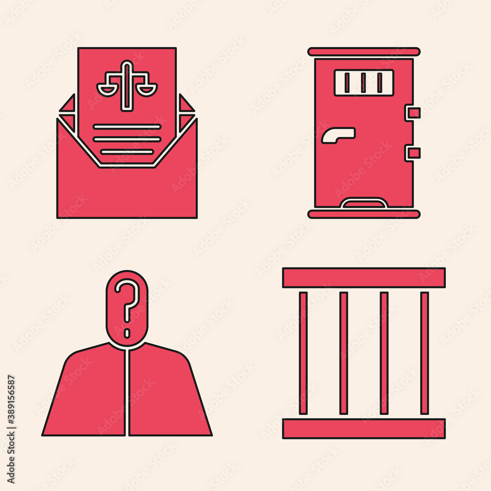 Set Prison window, Subpoena, Prison cell door and Anonymous with ...