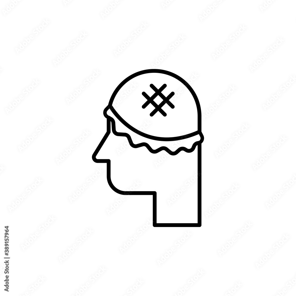 Hairnet icon. Hair protection symbol modern, simple, vector, icon for ...