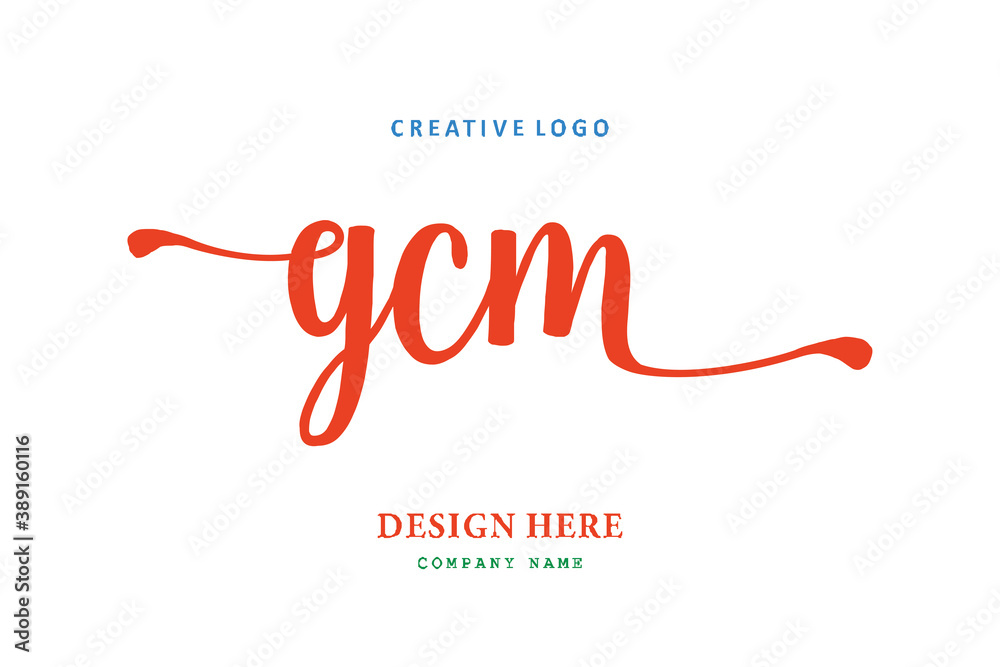 GCM lettering logo is simple, easy to understand and authoritative ...