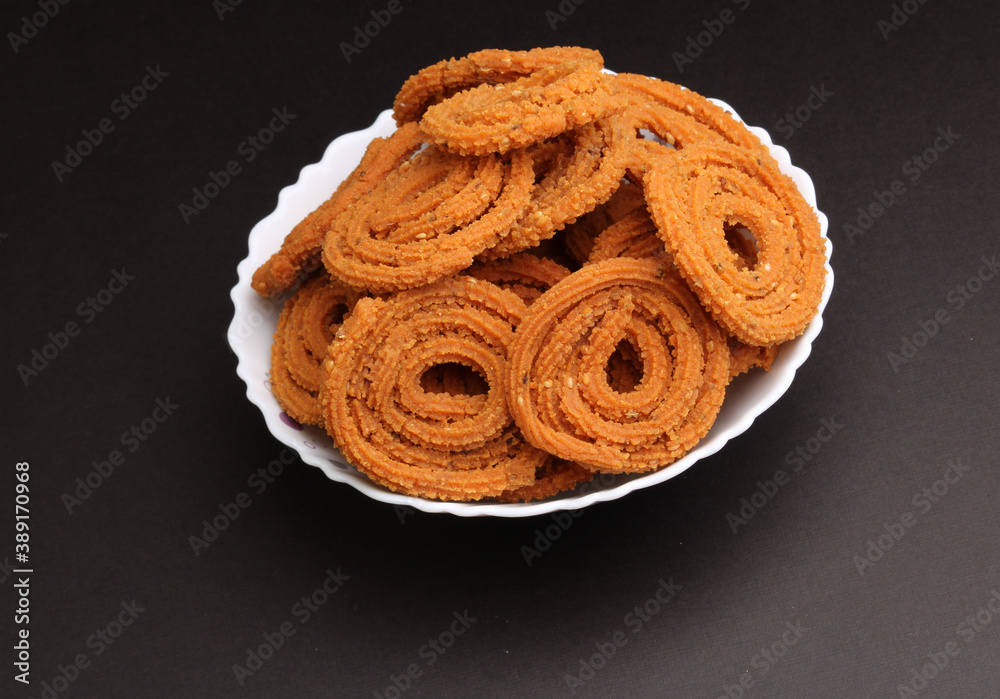 Indian Traditional Tea Time Snack Chakli, a deep fried snack, It is ...