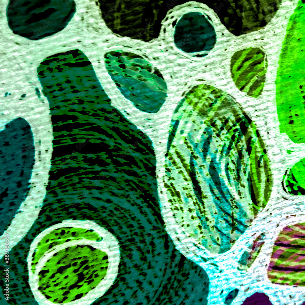 Bright Dna Cancer Cell. Green Cancer Genetic. Jade Stem Cells ...