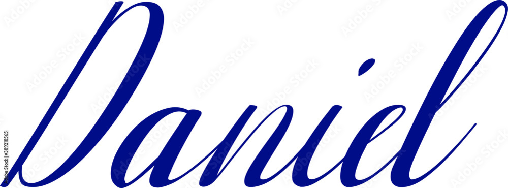The Name Daniel In Cursive