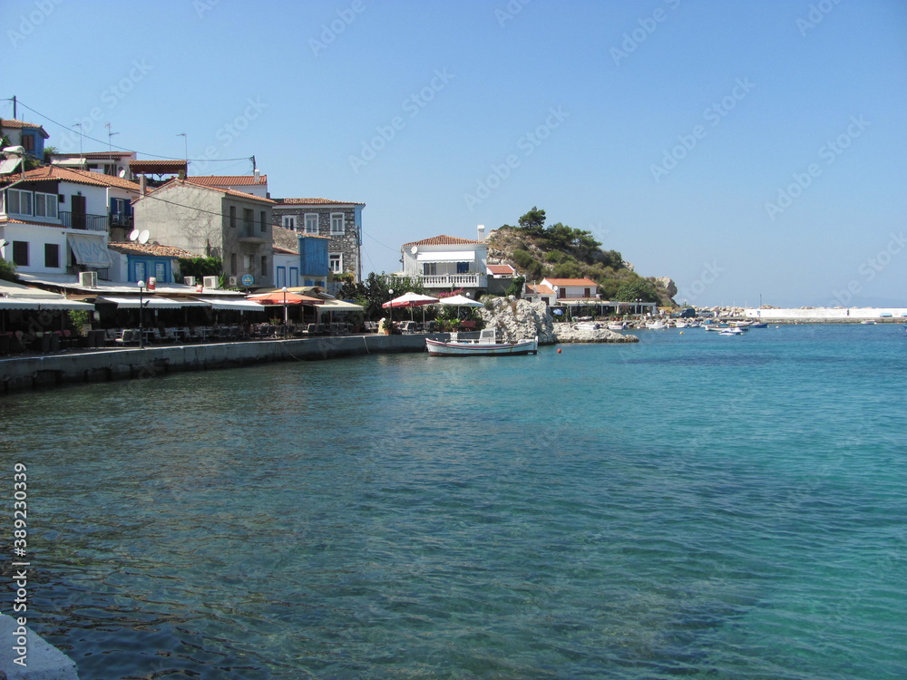 The stunning nature and old towns of the Greek island of Samos in the ...