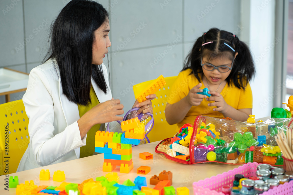 disability kid on wheelchair with Autism child in special classroom new ...