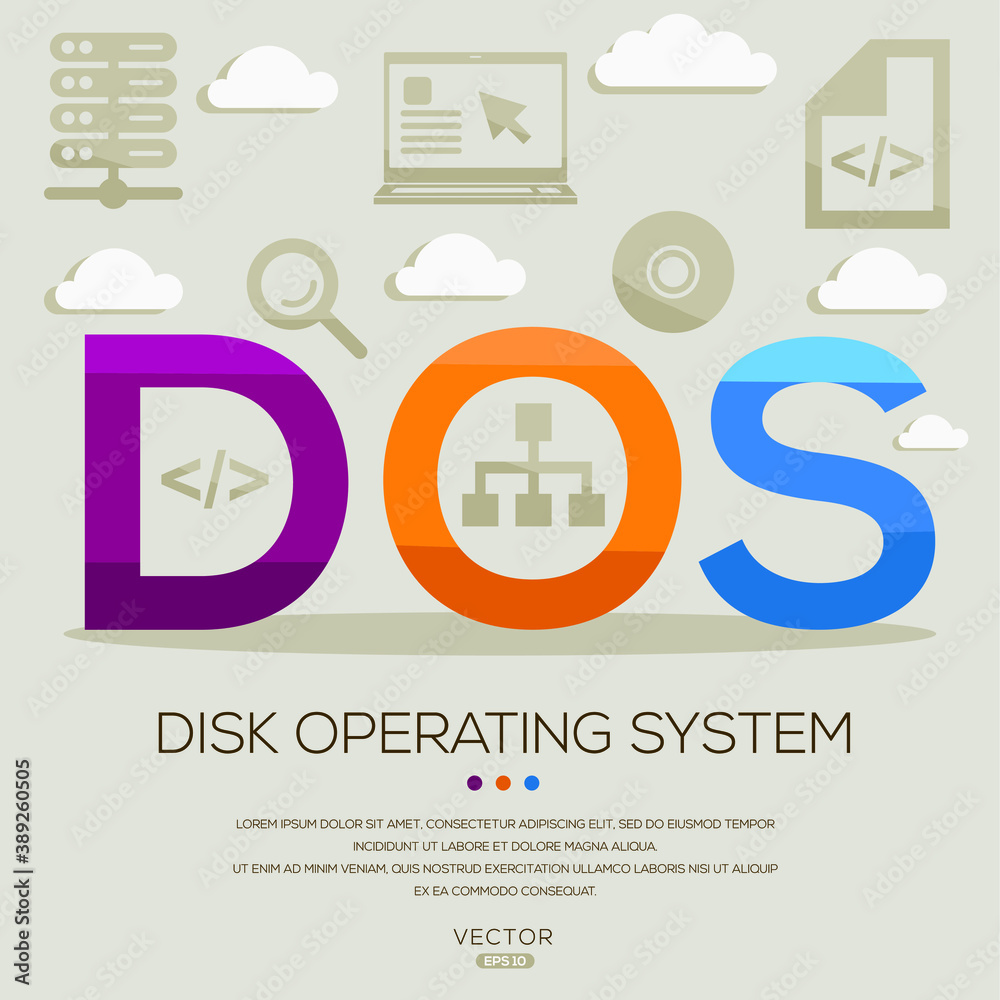 DOS mean (Disk Operating System) Computer and Internet acronyms ...