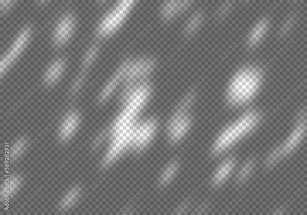 Vector Transparent Shadow of Foliage Silhouette. Decorative Design ...