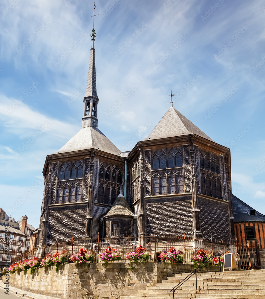 Saint Catherine's Church in Honfleur, France, built in 15th century ...