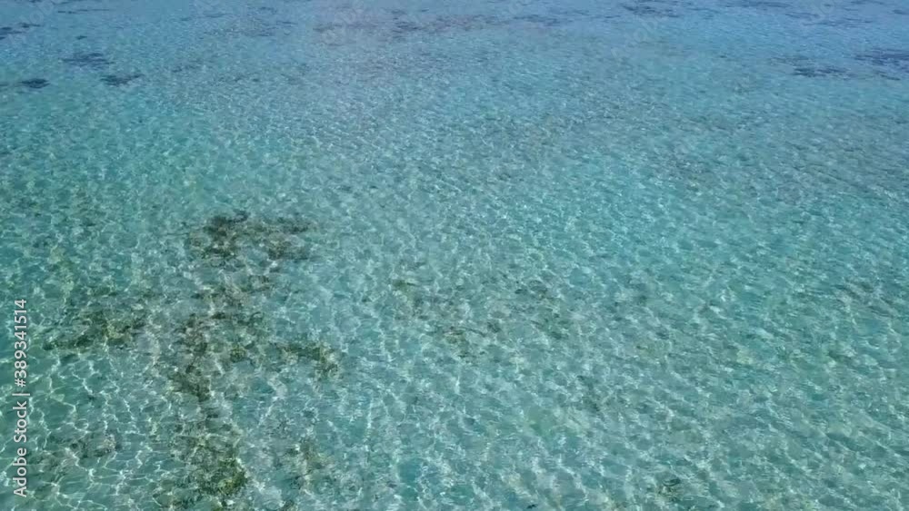 Video Stock Blue Lagoon in French Polynesia is a small lagoon that ...