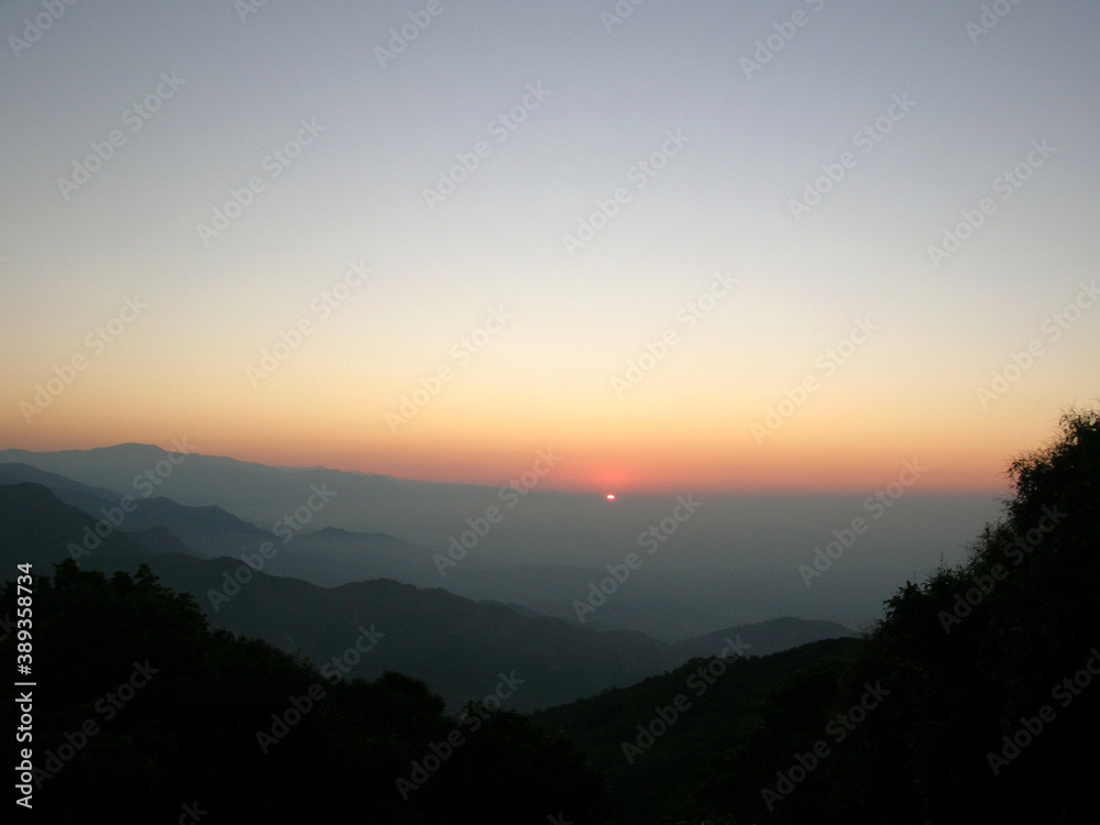 A panoramic view of sunrise looks mesmerizing as seen from Kaffer in ...