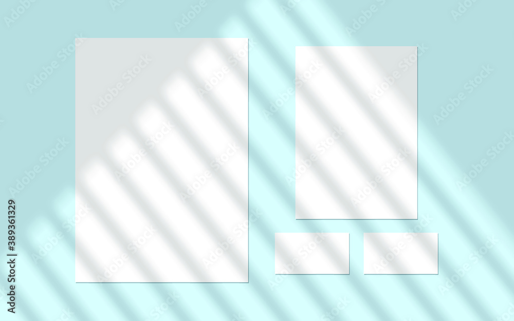 Vector shadow overlay effect. Transparent soft light and shadows from ...