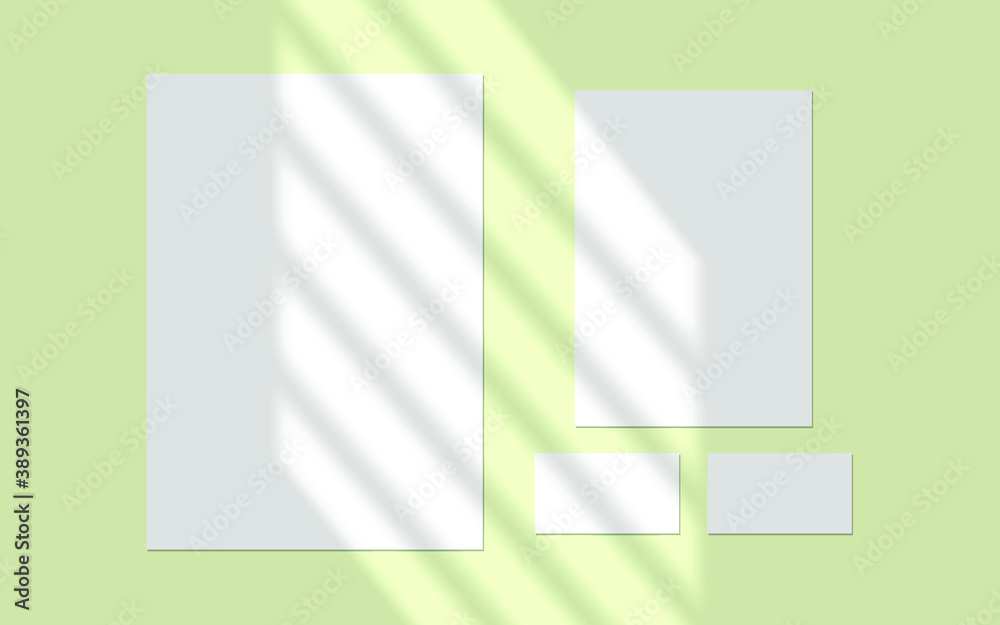 Vector shadow overlay effect. Transparent soft light and shadows from ...