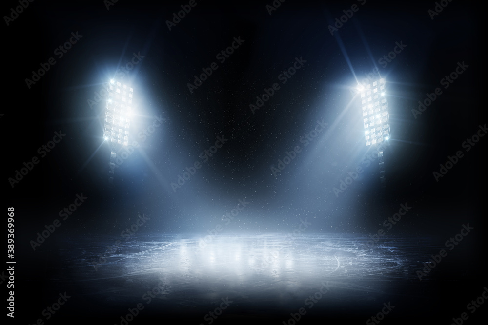 Beautiful ice background. Realistic ice and snow on dark background ...