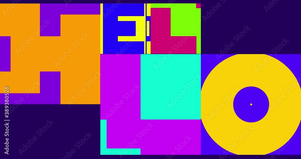 Hello background, greeting card. 2d, animation, cartoon, illustration ...