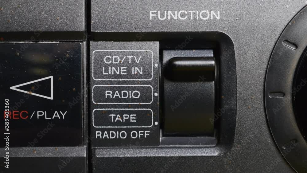 Switches Function The Toggle Switch On CD Line In Mode On A the Old ...