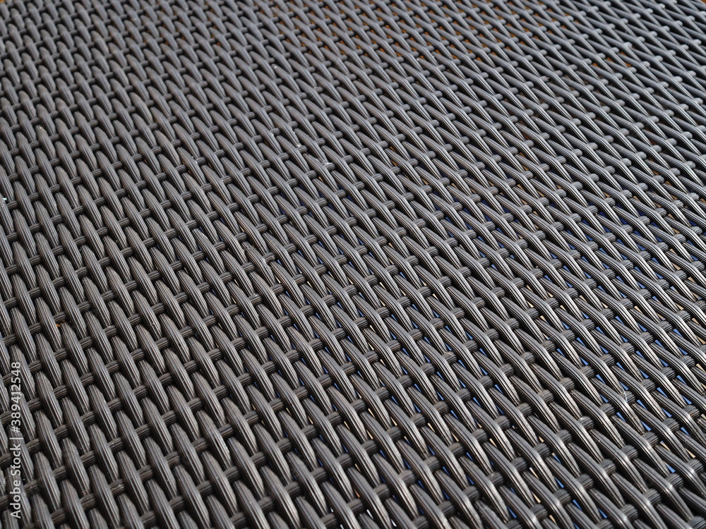 Woven rattan pattern, rattan furniture, texture background, dark brown ...