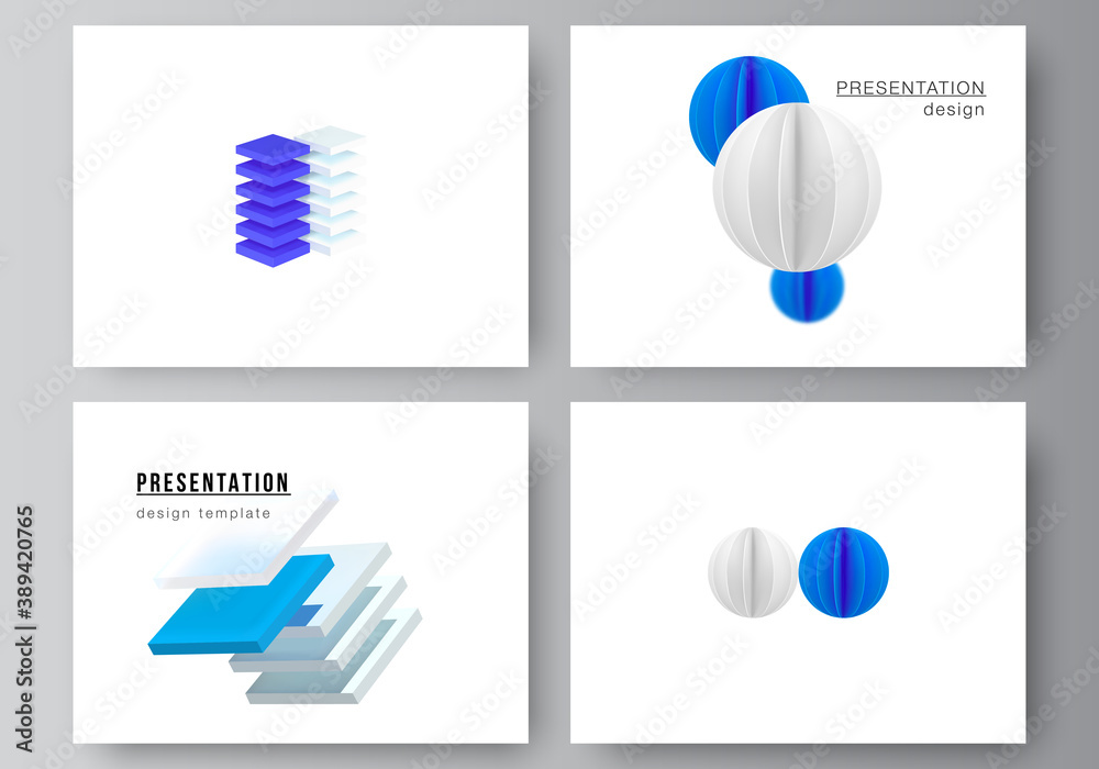 Vector layout of presentation slides design templates, template for ...