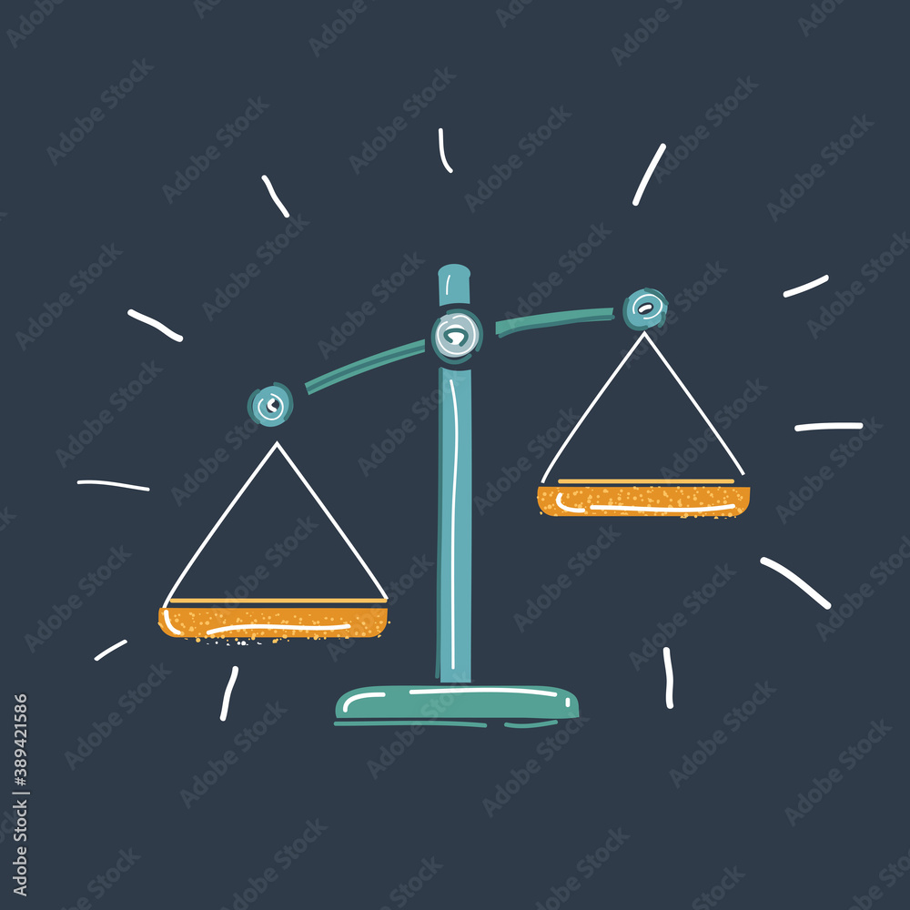 Vector illustration of scales on dark background. Stock Vector | Adobe ...