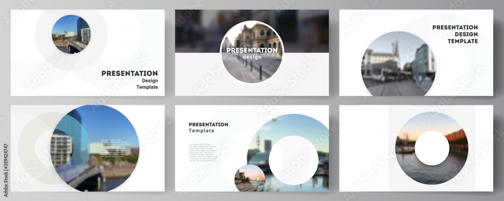 Vector layout of the presentation slides design business templates ...