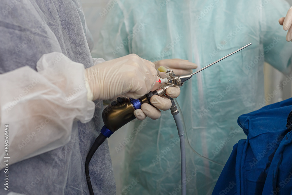 surgery using laser and endoscope Stock Photo | Adobe Stock