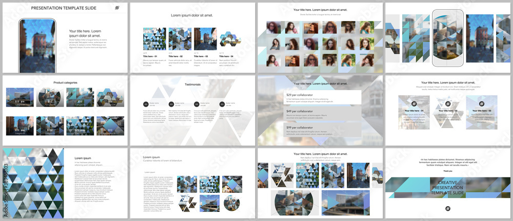 Vector templates for website design, presentations, portfolio ...