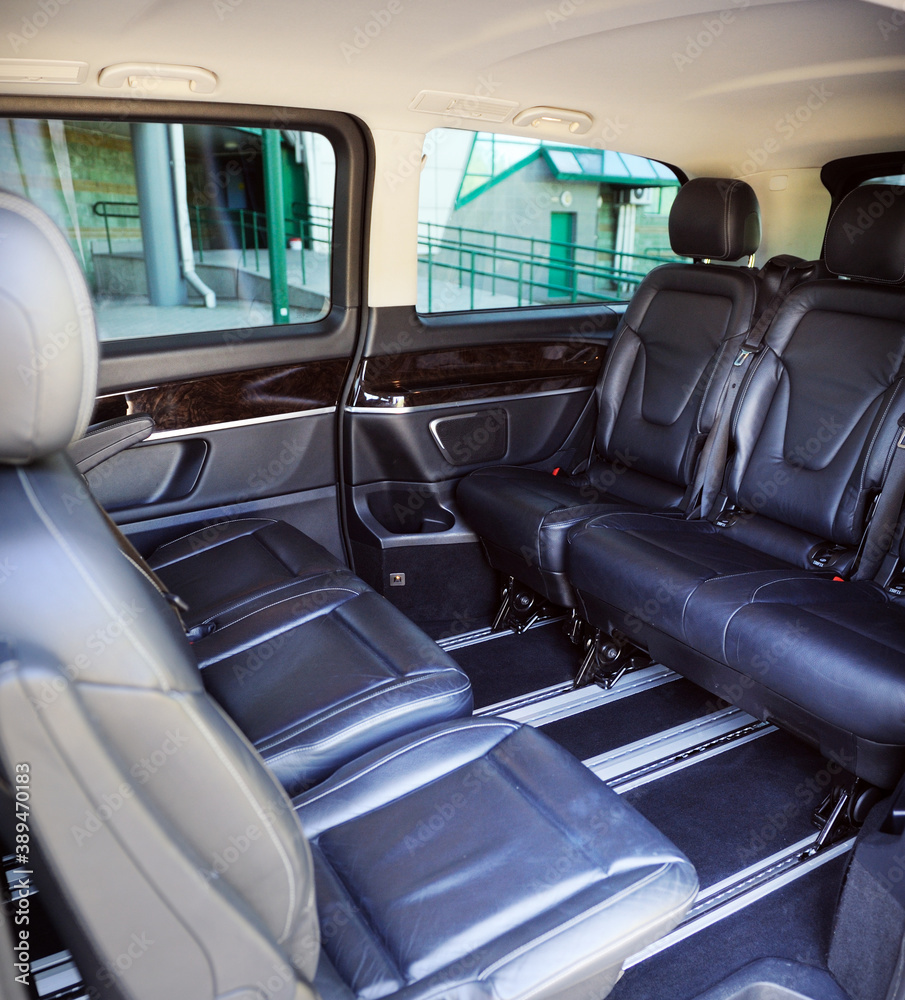 Car inside. Interior of prestige luxury modern car. Stock Photo | Adobe ...