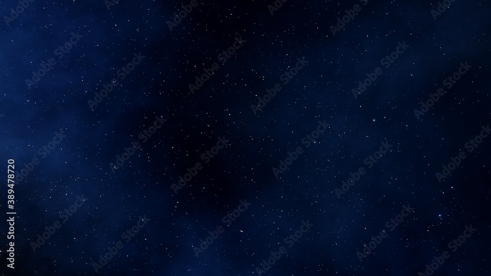Stars in sky, starry night starlight shine of milky way, space cosmic ...